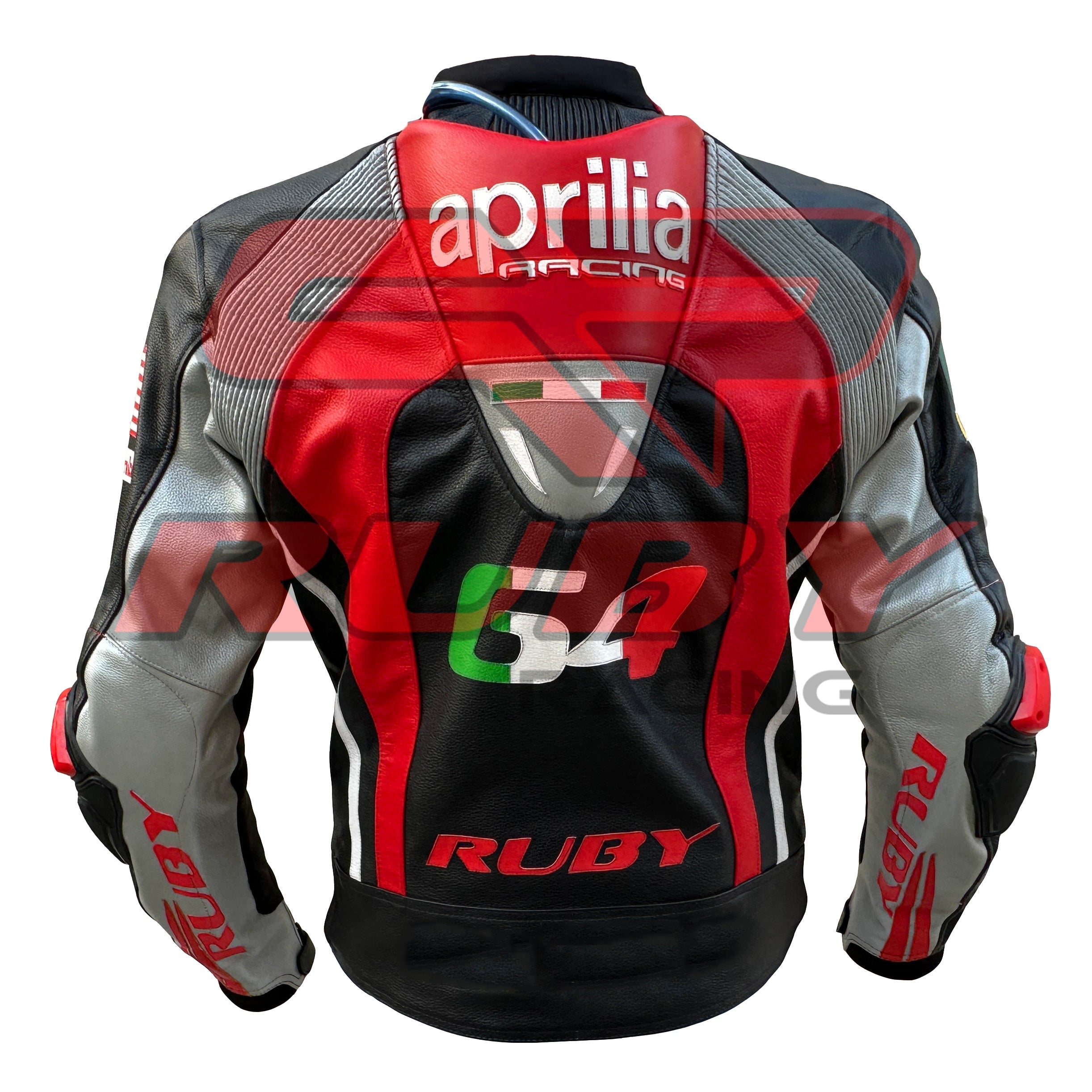 Ruby Racing Aprilia Leather Motorbike Racing Jacket