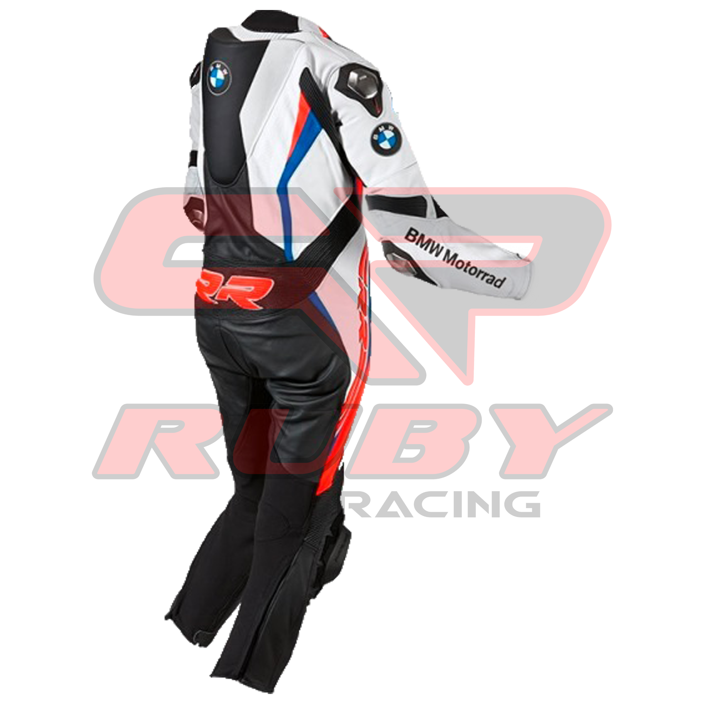 Ruby Racing BMW Double R Motorbike Race Suit For Men