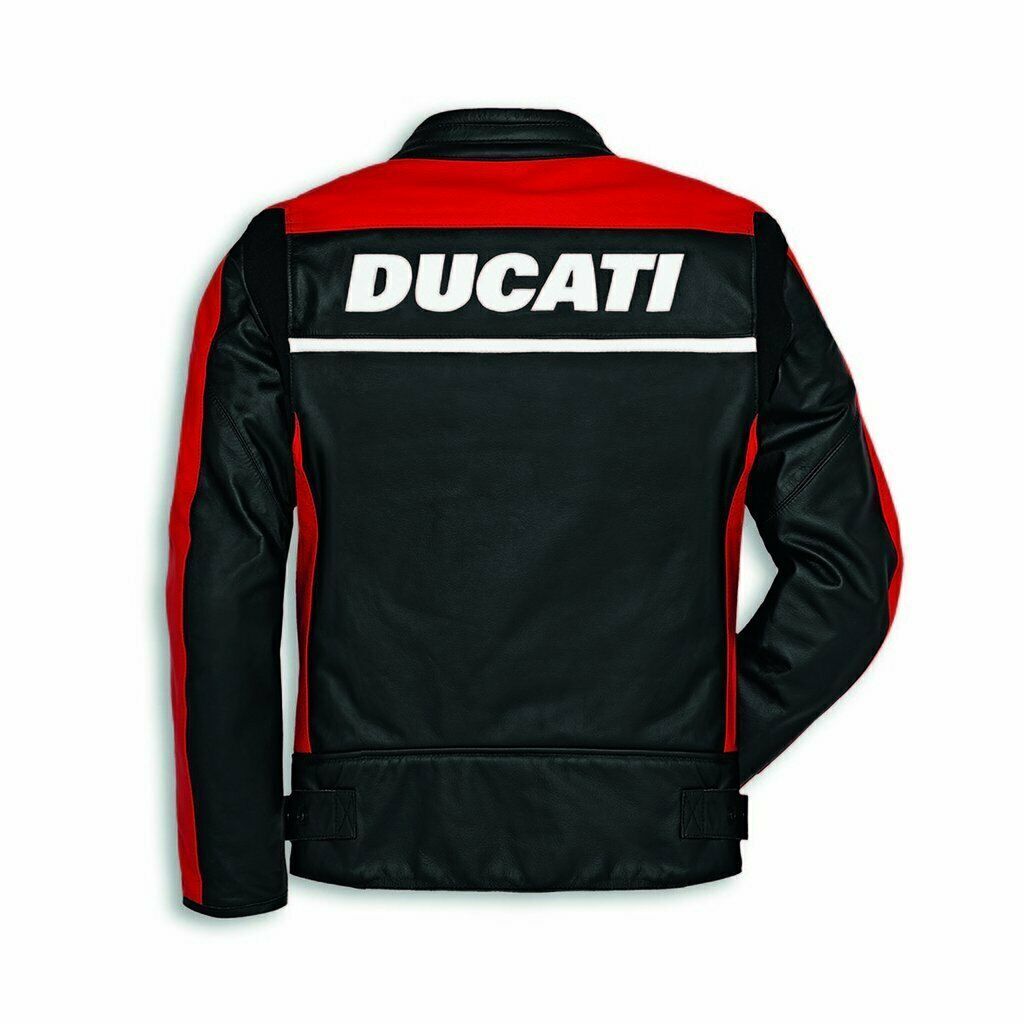 Ducati Corse Men Motorcycle Leather Biker Jacket – RUBY RACING