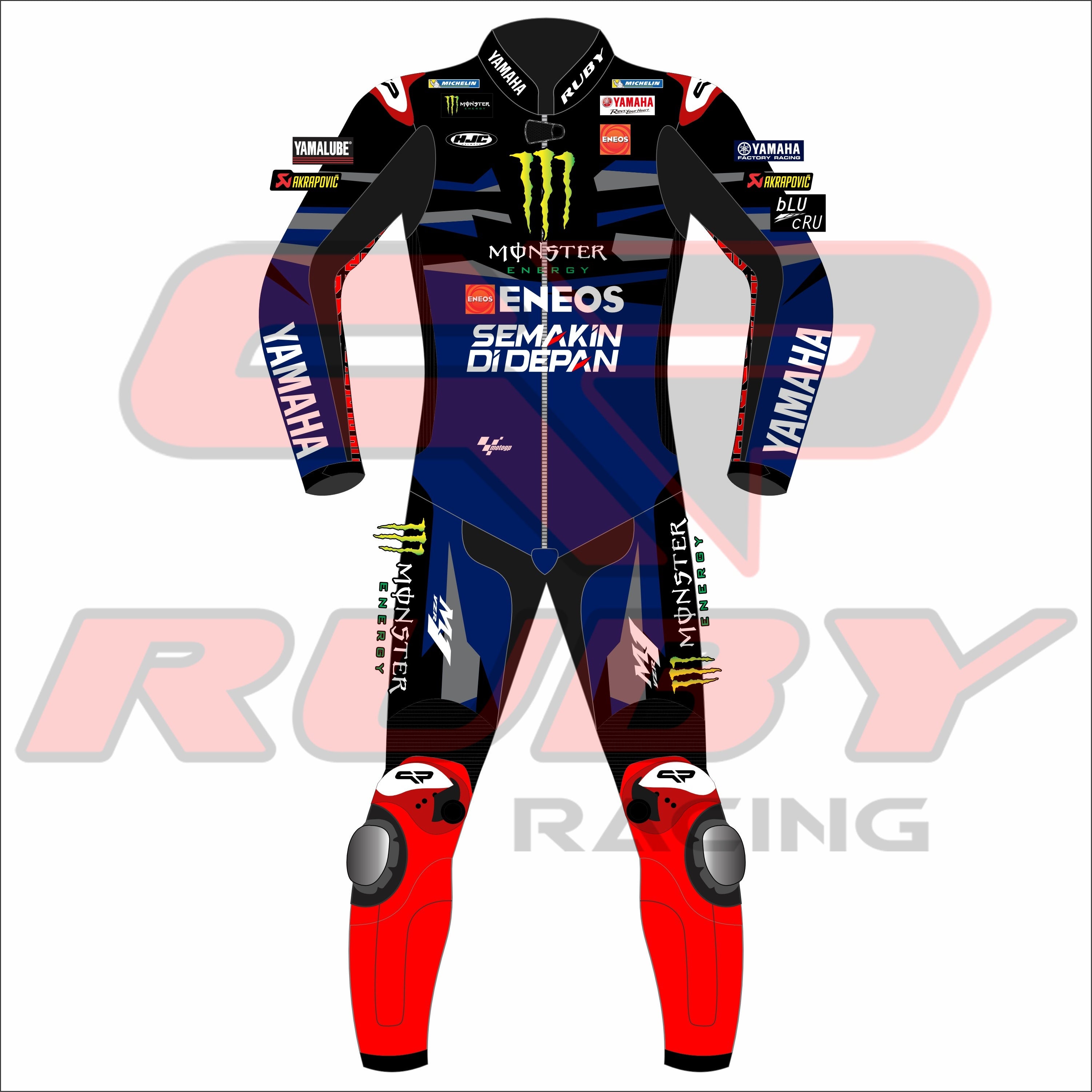 Ruby Racing Fabio Quartararo 2024 Monster Energy Yamaha MotoGP Race Su
