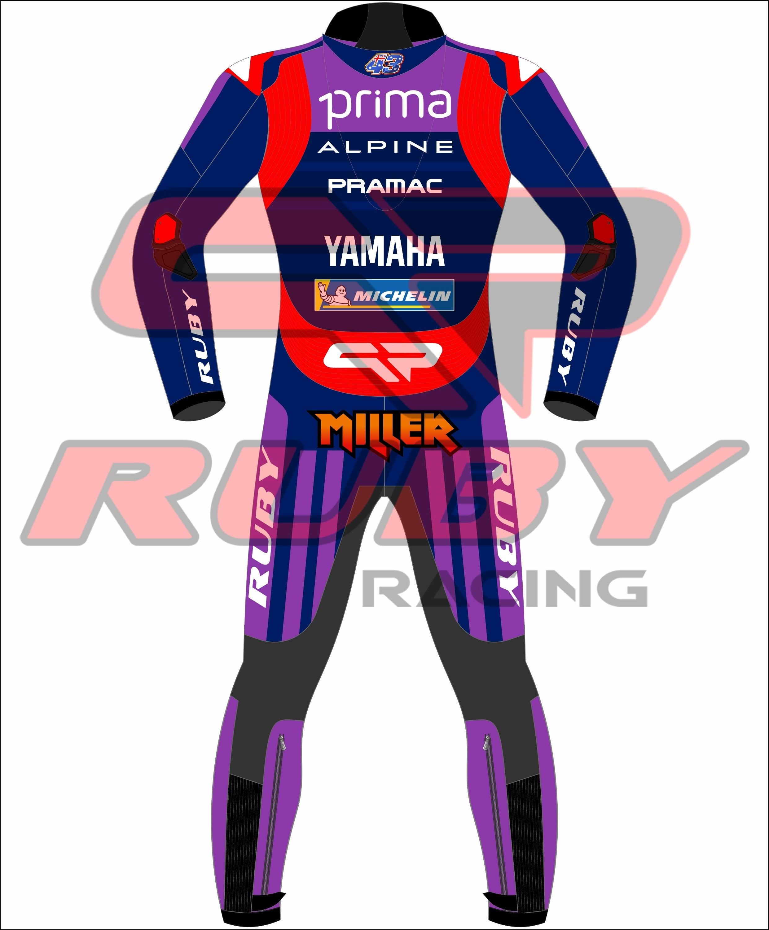 Ruby Racing Jack Miller Yamaha Race Suit MotoGP 2025