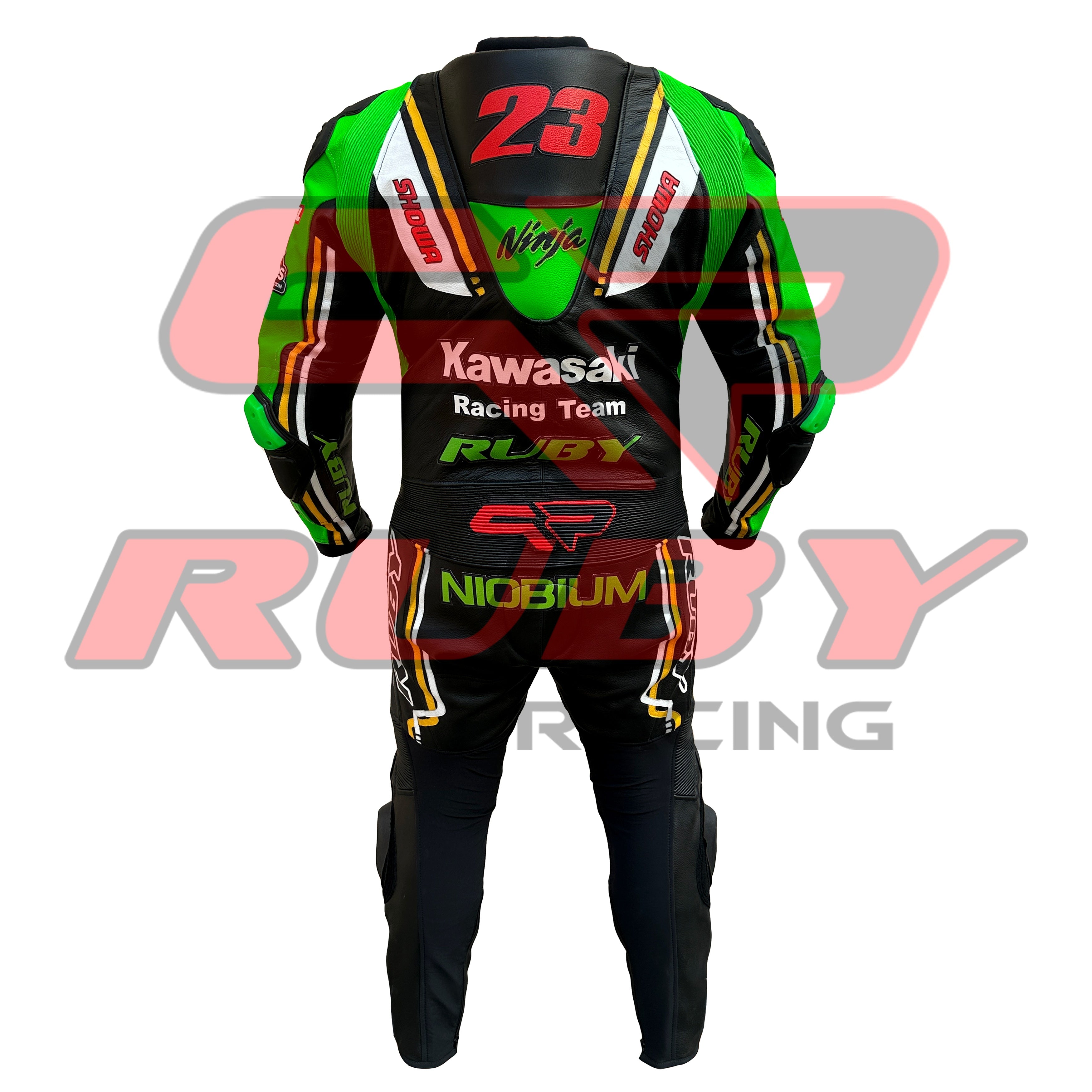 Ruby Racing Kawasaki Ninja Motorbike Race Suit