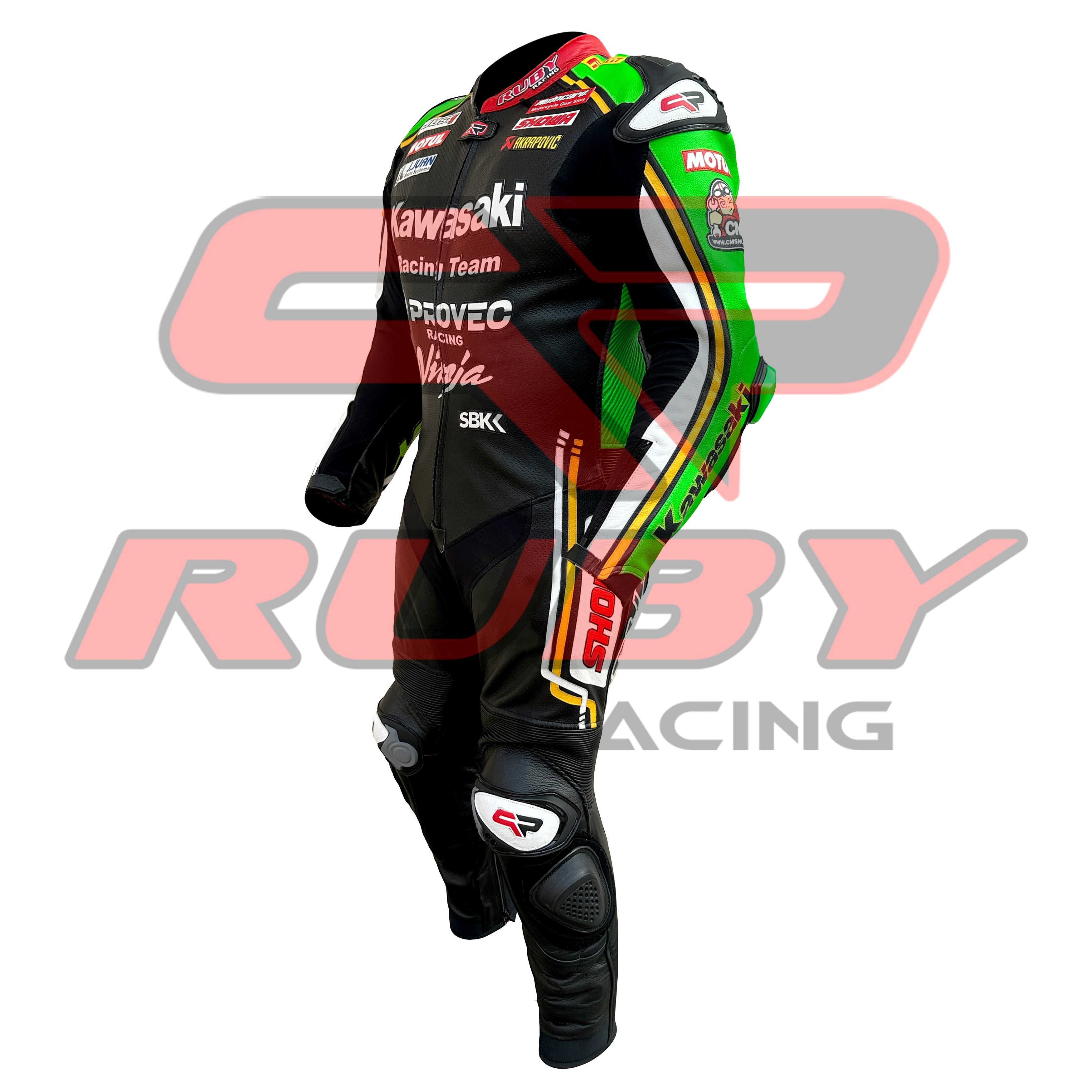 Ruby Racing Kawasaki Ninja Motorbike Race Suit